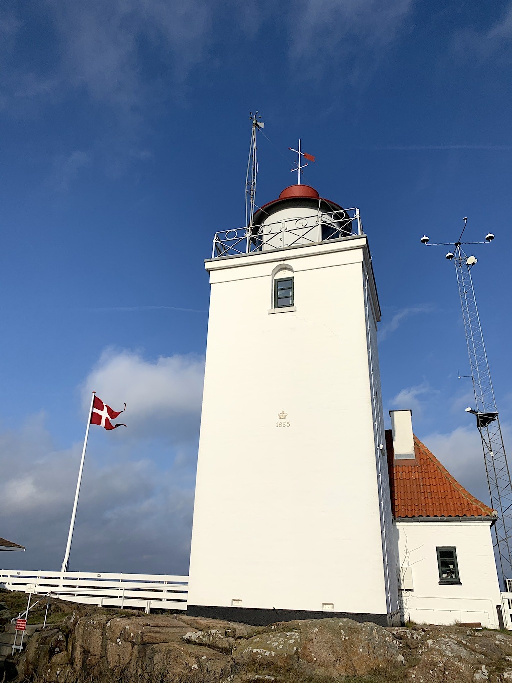 Hammerodde Fyr på det nordligste punkt på Bornholm